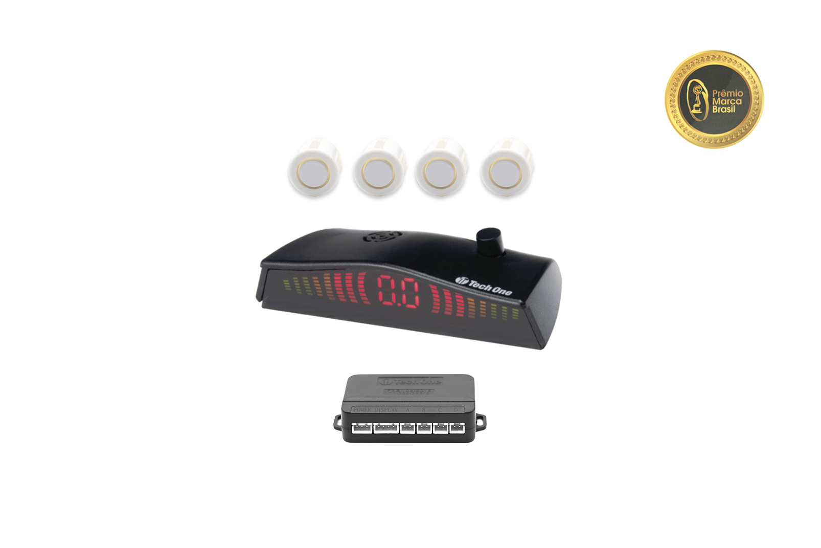 Sensor de Estacionamento Standard 4 Pontas Branco Tech One - 2236 ...
