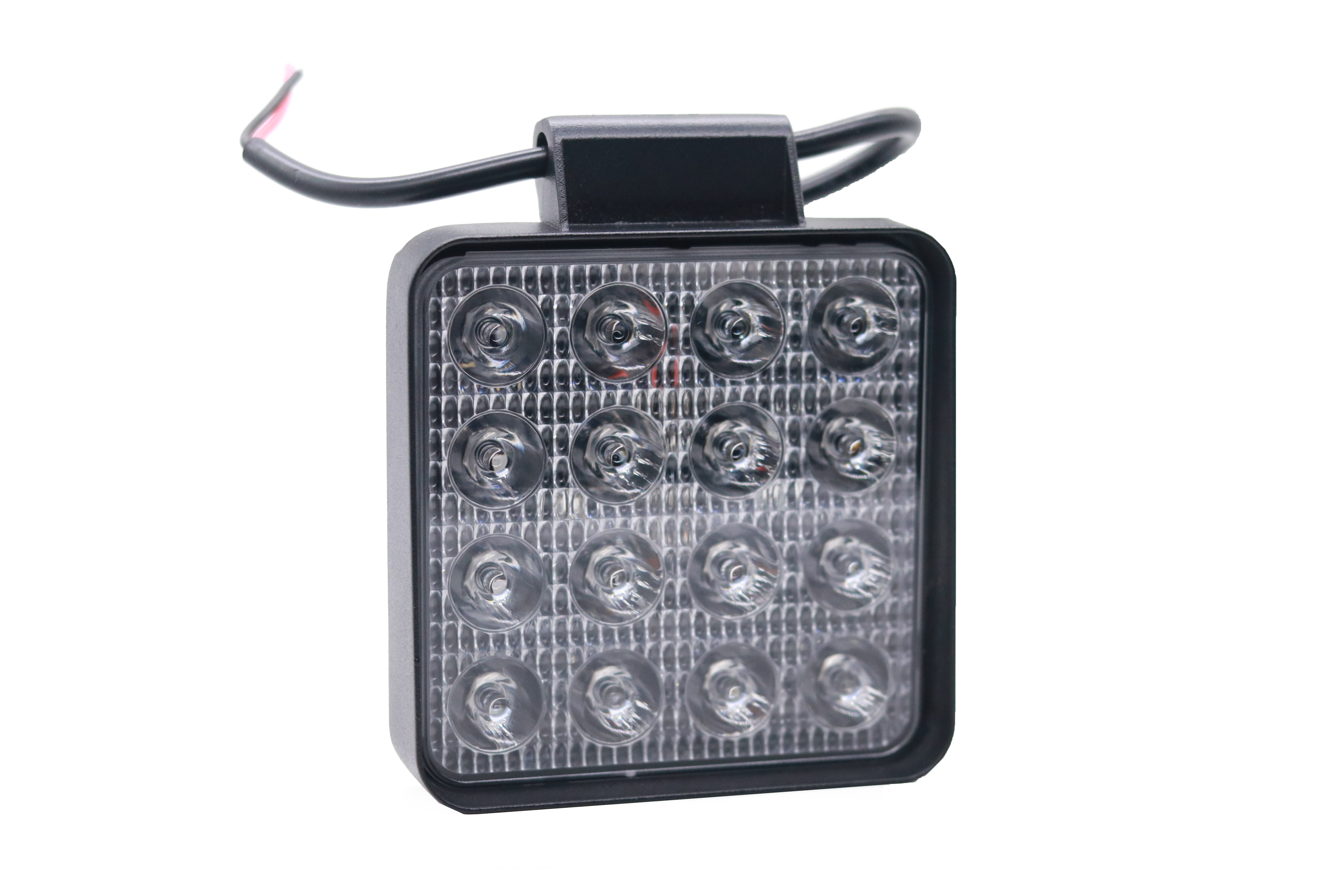Farol Auxiliar de Led 12/24V 12000K 16 Leds Azul Quadrado - 1839 | Tech One